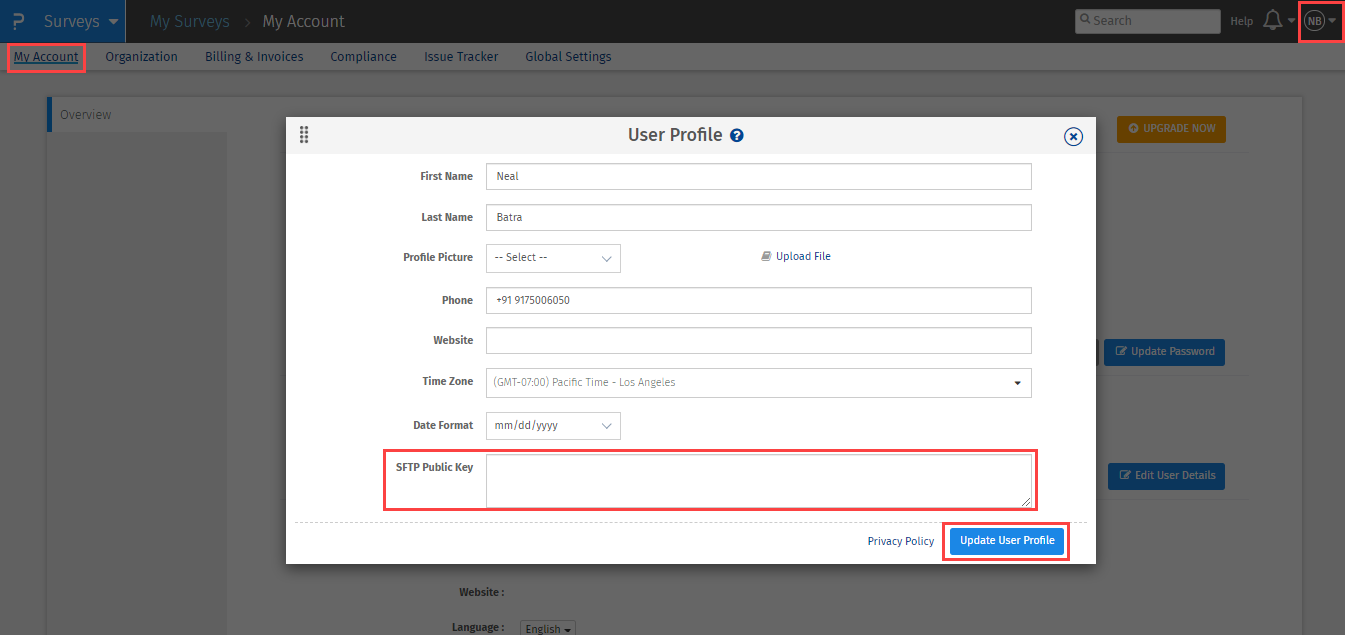 Sftp Using Ssh Key Questionpro Help Document 2956