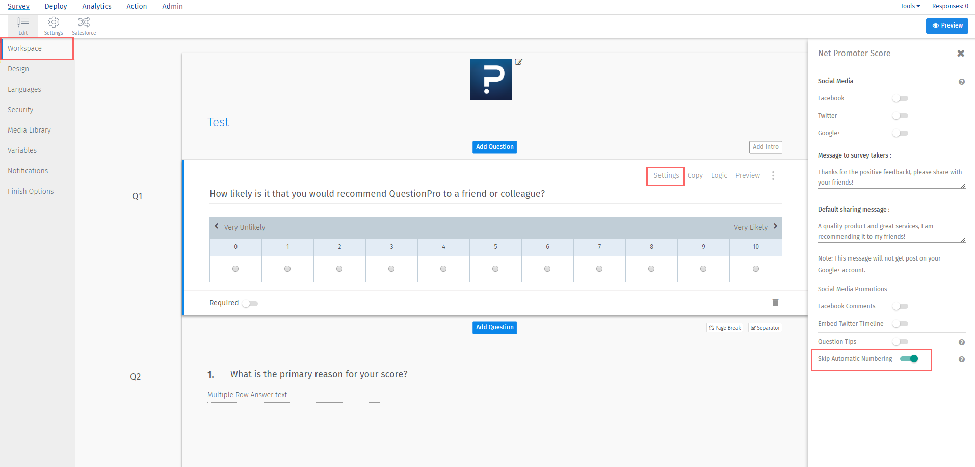 CX- Automatic Question Numbering - Survey Options | QuestionPro Help ... CX- Automatic Question Numbering - Survey Options | QuestionPro Help ...