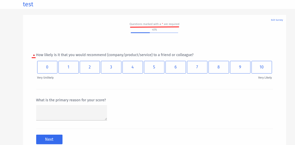 Cx Validation Message Remove Red Asterisk How To Questionpro Help Document