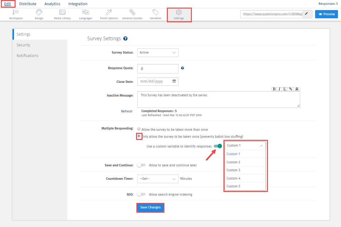 Abbs Based On Custom Variables Questionpro Help Document