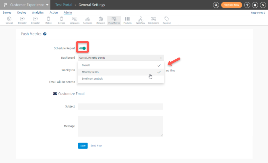 CX-Push Metrics | QuestionPro Help Document