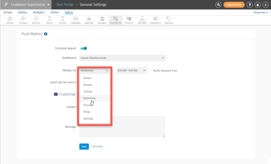 CX-Push Metrics | QuestionPro Help Document