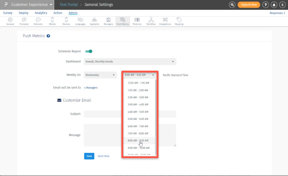 CX-Push Metrics | QuestionPro Help Document