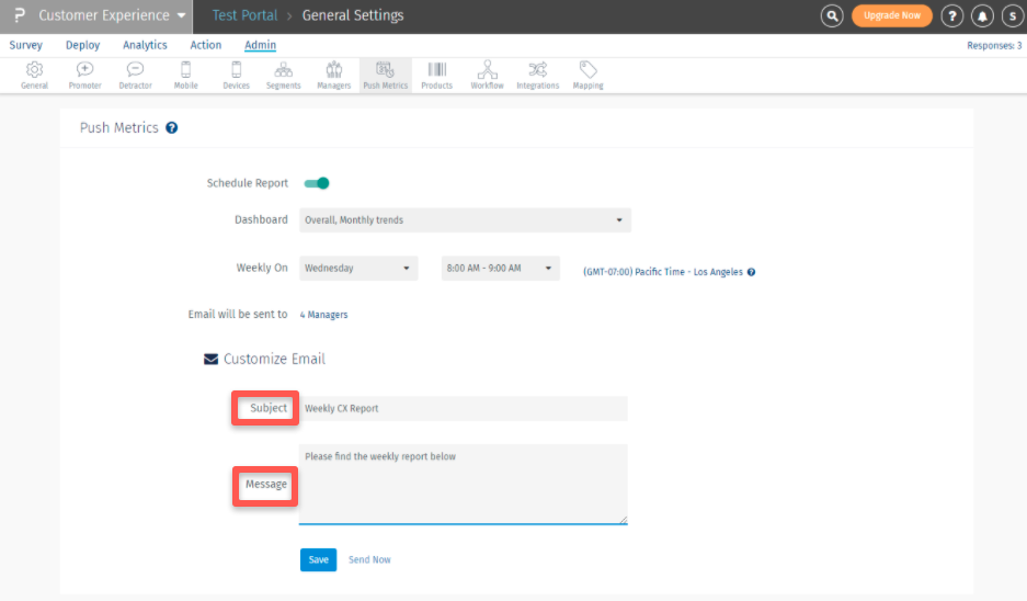 CX-Push Metrics | QuestionPro Help Document