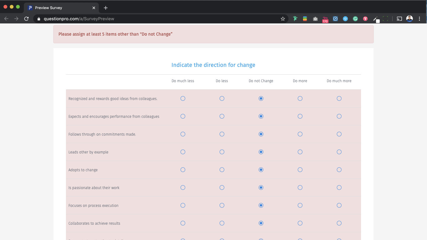 Workforce 360 Survey Priority Model Questionpro Help Document