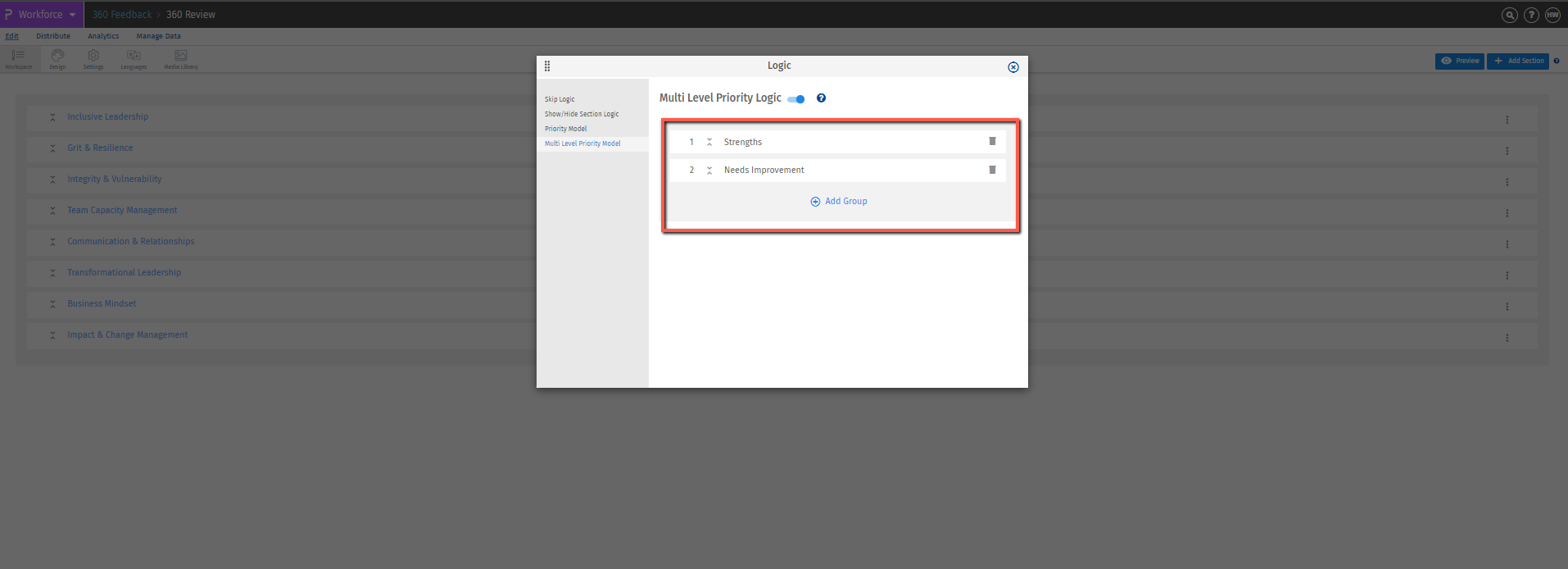 Multi Level Priority Logic Questionpro Help Document