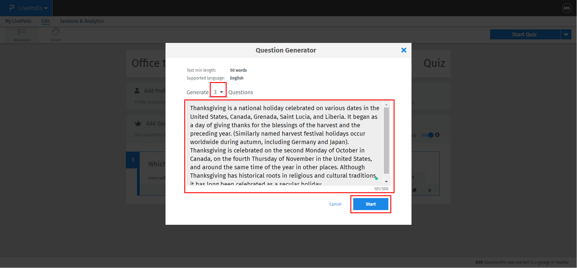 Cómo usar el generador de preguntas de IA para encuestas o ...