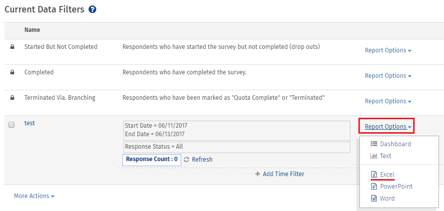 Response Date Range - Time based segments | QuestionPro Help Document
