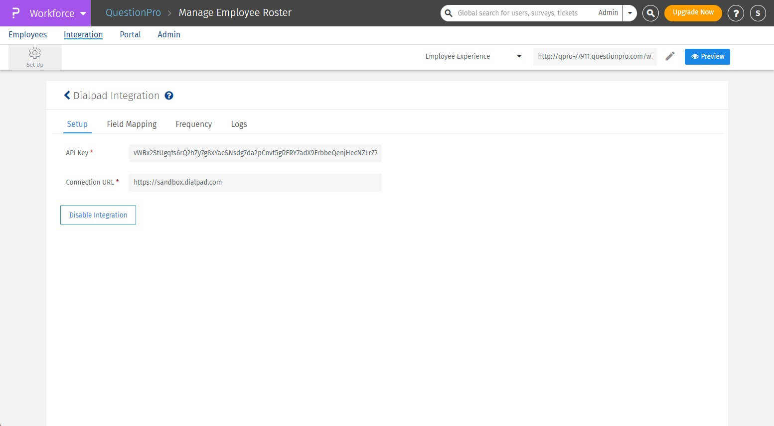 HRIS Integration | QuestionPro Help Document