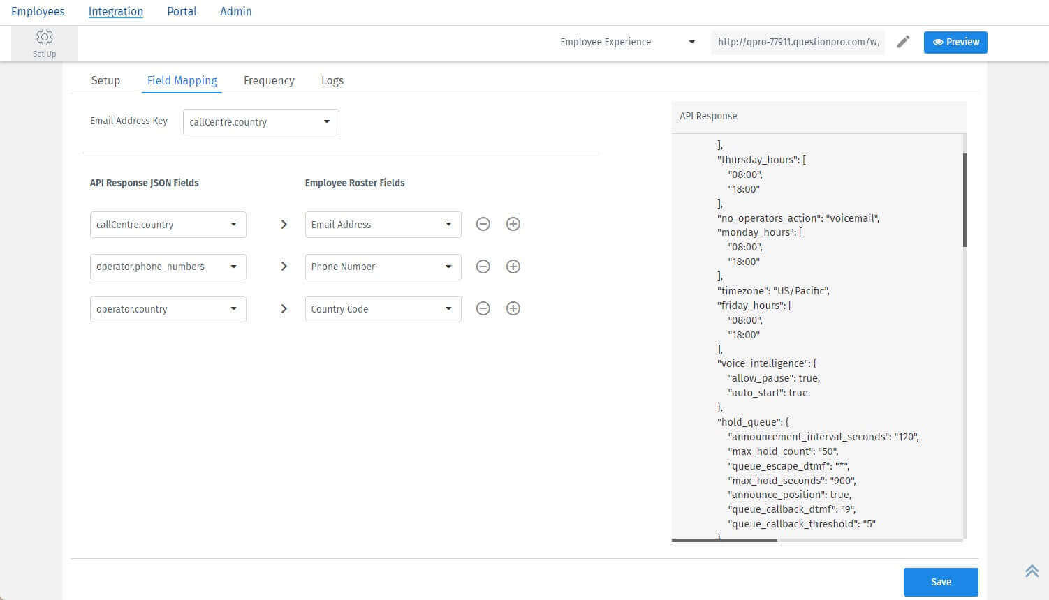 HRIS Integration | QuestionPro Help Document