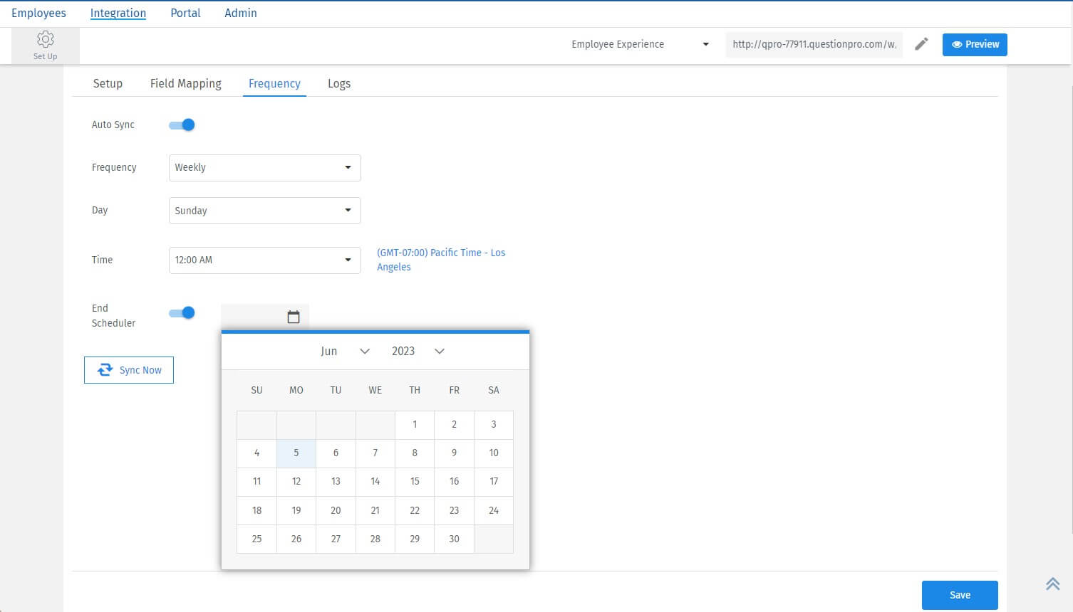 HRIS Integration | QuestionPro Help Document