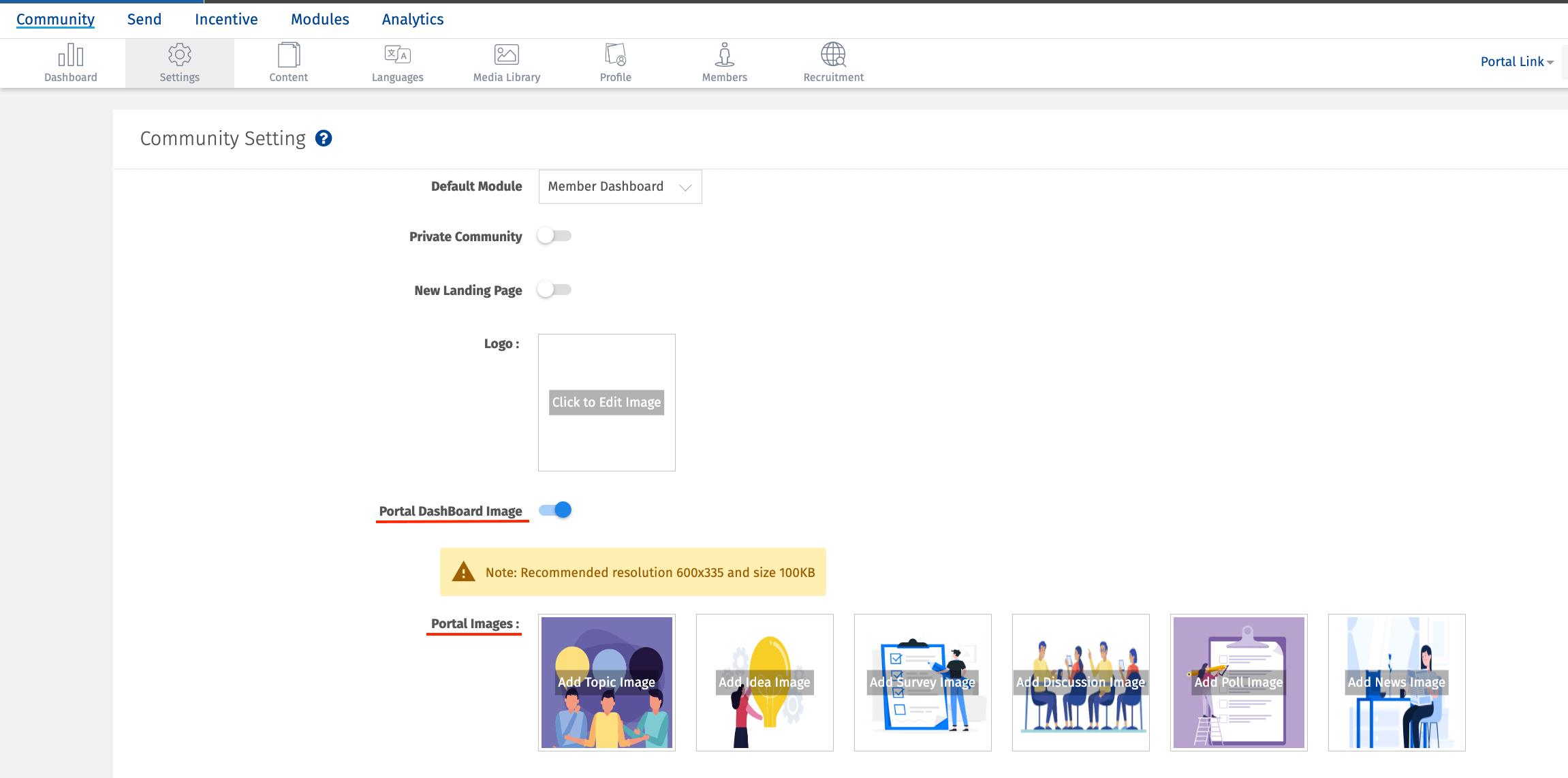 Community Settings | QuestionPro Help Document