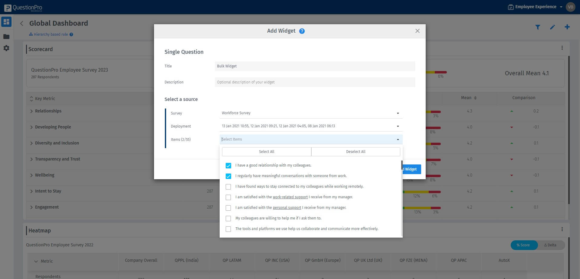 Single Question Widget | QuestionPro Help Document