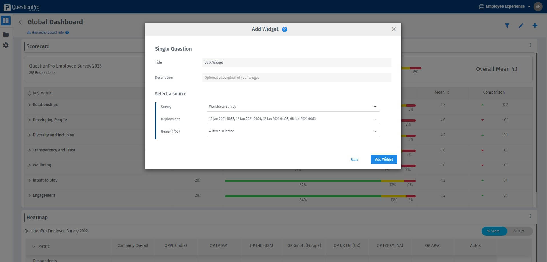 Single Question Widget | QuestionPro Help Document