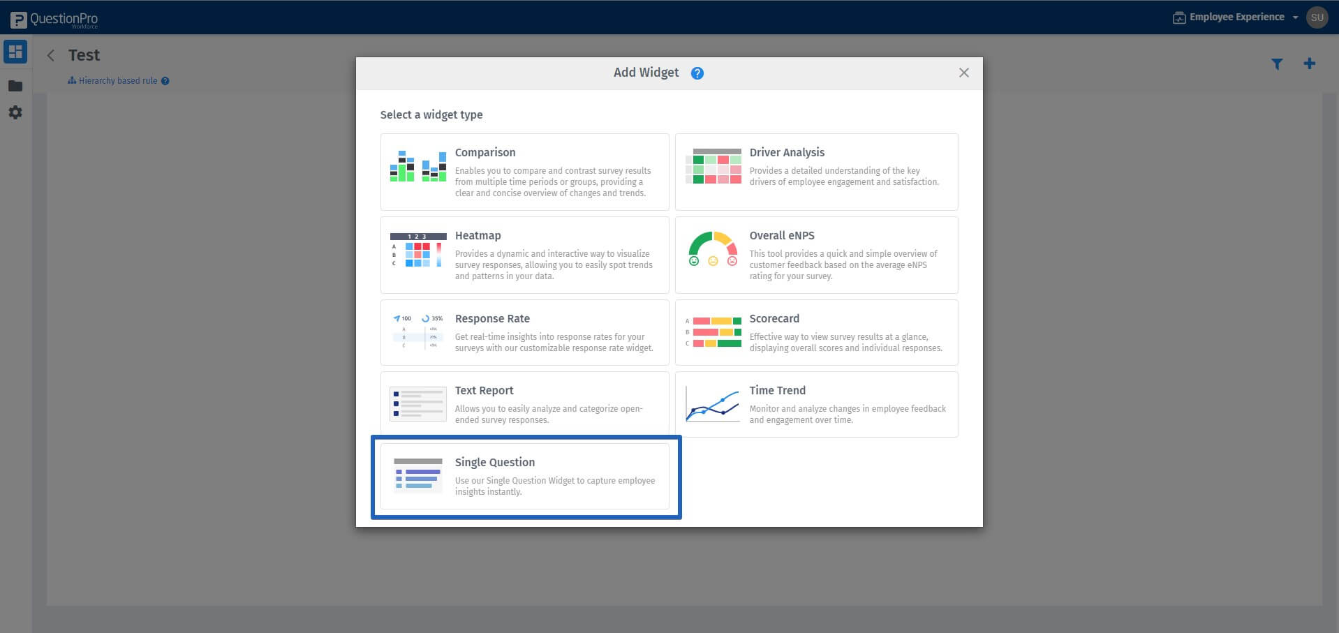 Single Question Widget Questionpro Help Document 