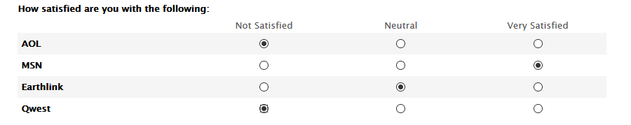 Matrix Extraction | QuestionPro Help Document