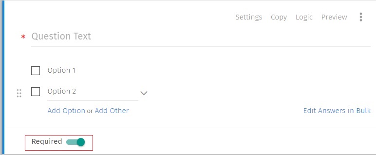 Opción exclusiva de validación para las preguntas de opción múltiple | QuestionPro Centro de Ayuda