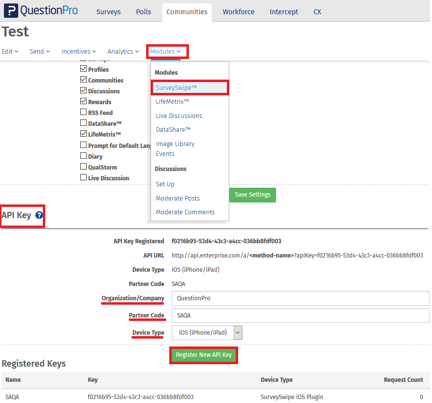 QuestionPro - Llave API | QuestionPro Centro de Ayuda