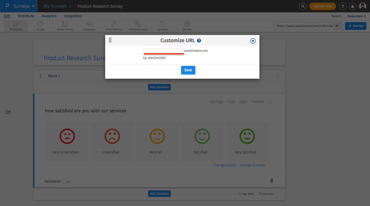 Live Survey URL | Survey Link | QuestionPro Help Document