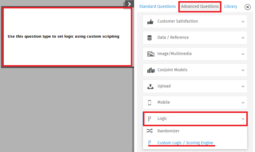 scripts personalizados | QuestionPro Base de conhecimento
