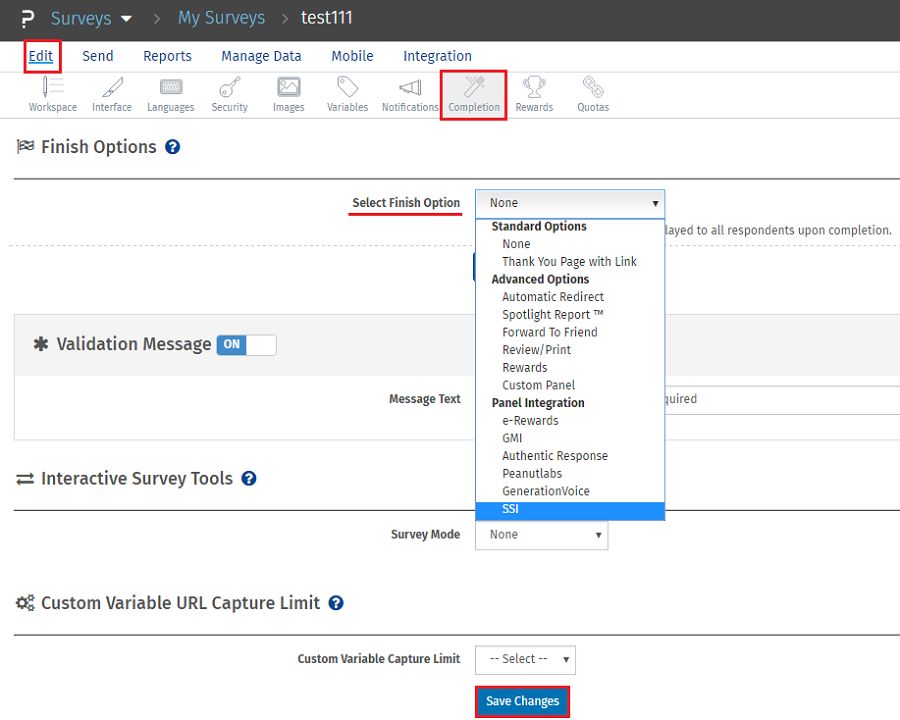 Survey Sampling International (SSI) Integration | QuestionPro Wissensbasis