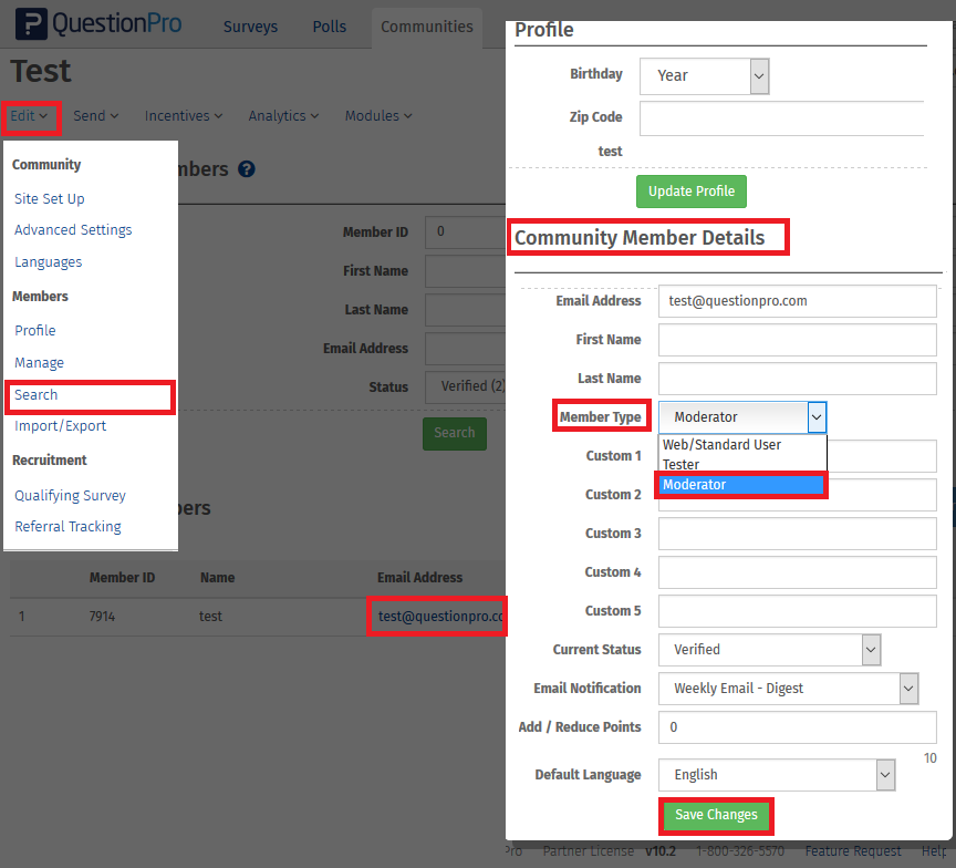Añadir un Moderador | QuestionPro Centro de Ayuda