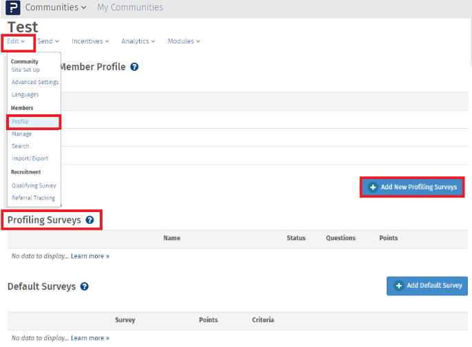 Profiling Erhebungen | QuestionPro Wissensbasis