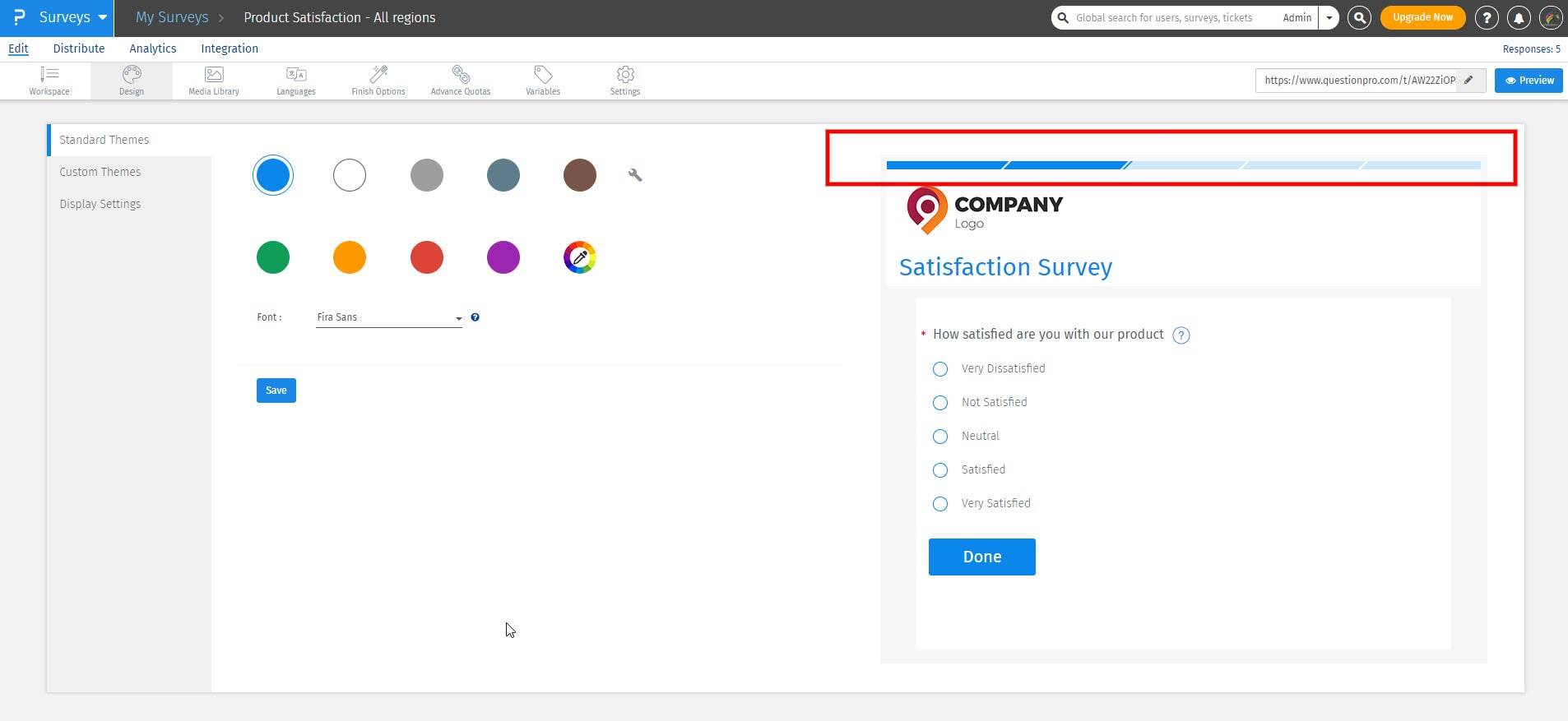 Progress Bar - How To? | QuestionPro Help Document