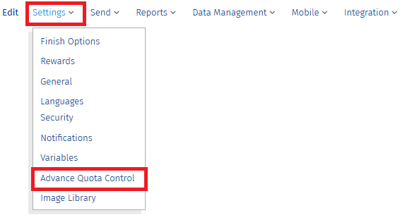 La Variable Personalizada del Control de Cuota | QuestionPro Centro de Ayuda