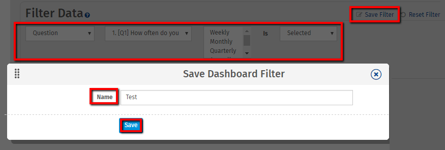 Was ist ein Dashboard-Filter | QuestionPro Wissensbasis