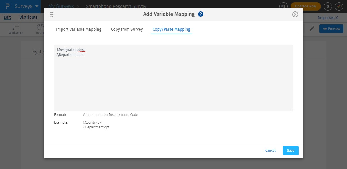 Custom Variable Mapping | QuestionPro Help Document Custom Variable Mapping | QuestionPro Help Document