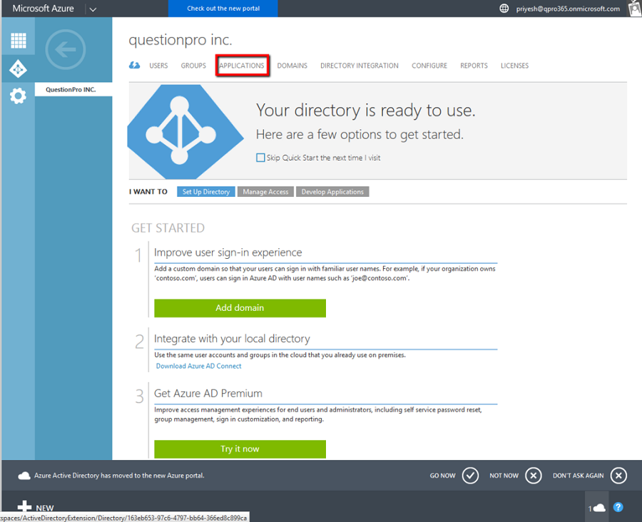 Microsoft Dynamics Crm Authentication Questionpro Help Document