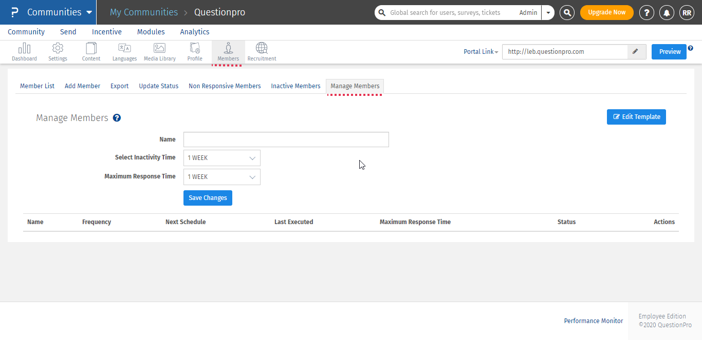 Communities - Manage Members | QuestionPro Help Document
