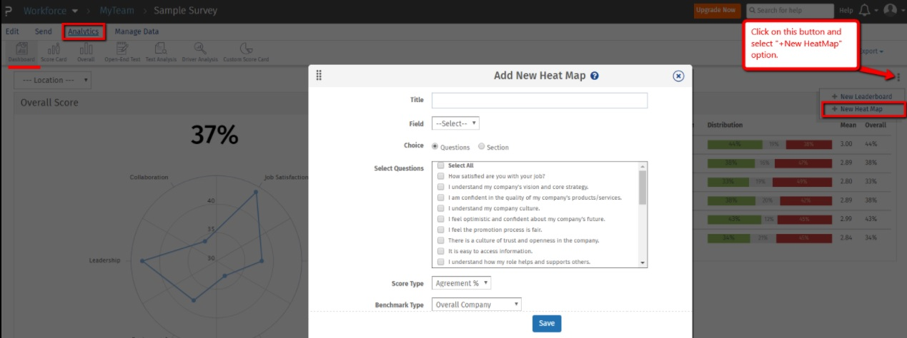 Workforce Heatmap Analysis | QuestionPro Help Document