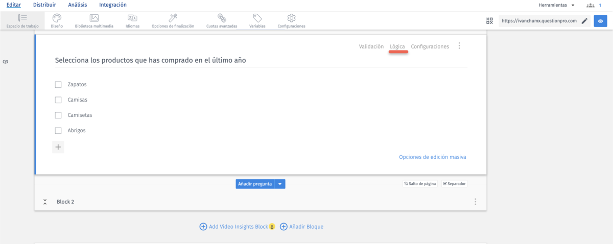 Actualización dinámica de variables personalizadas | QuestionPro Centro de Ayuda