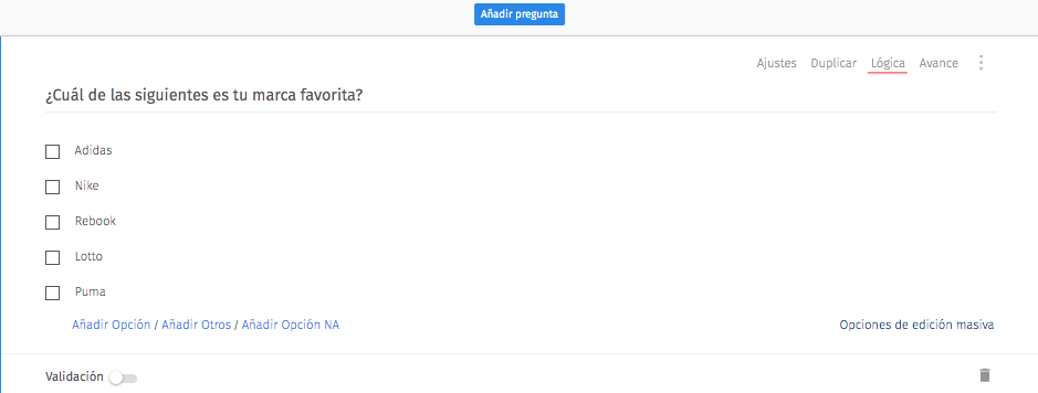 Texto de canalización o piping text | QuestionPro Centro de Ayuda