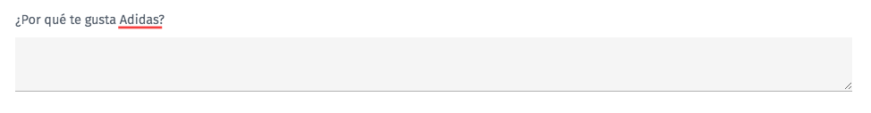 Texto de canalización o piping text | QuestionPro Centro de Ayuda
