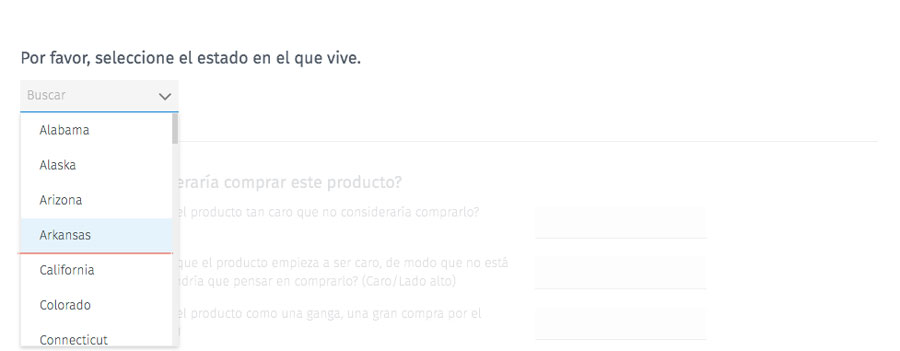 Tipos de preguntas avanzadas | QuestionPro Centro de Ayuda
