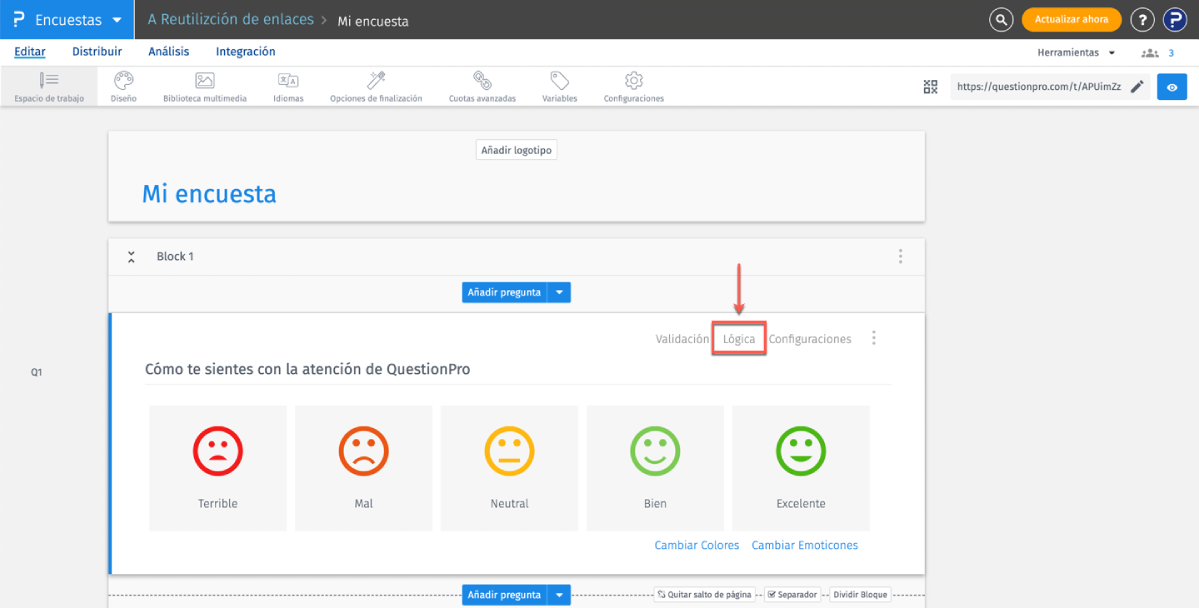 Lógica de JavaScript | QuestionPro Centro de Ayuda