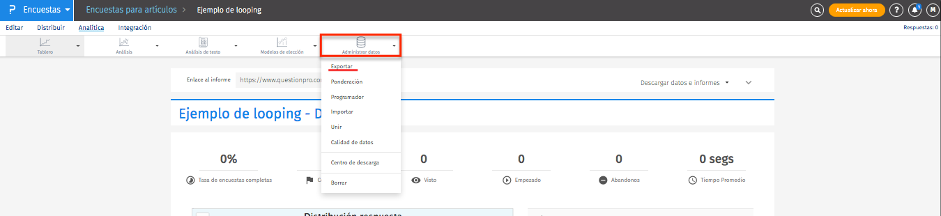 Lógica de Looping | QuestionPro Centro de Ayuda