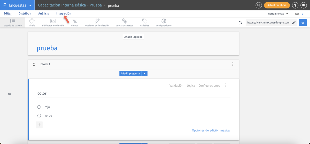 Integración con Hojas de cálculo de Google | QuestionPro Centro de Ayuda